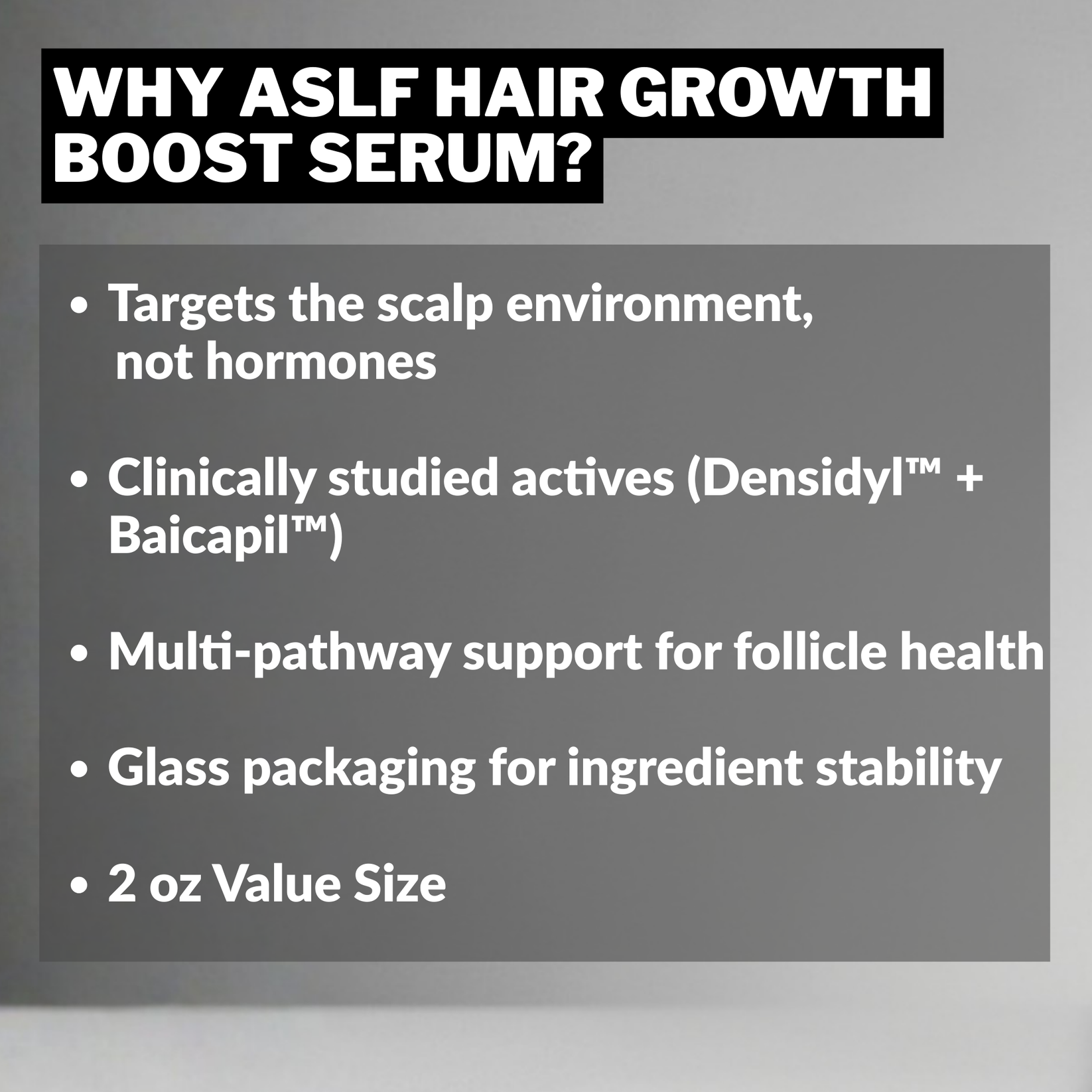 HAIR GROWTH BOOST SERUM (with Densidyl™) – ASLF Formulas